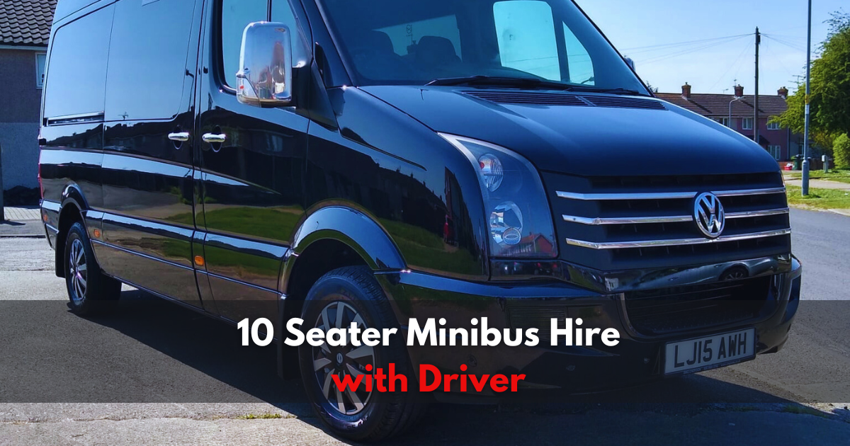 10 Seater Minibus Hire with Driver